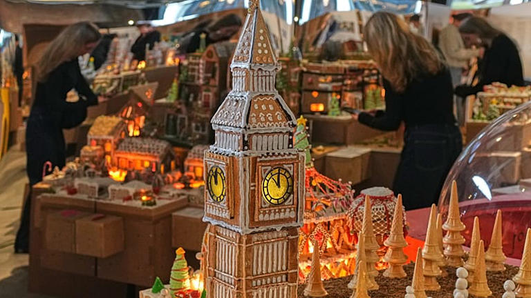 London's iconic landmarks recreated in gingerbread at charity exhibition