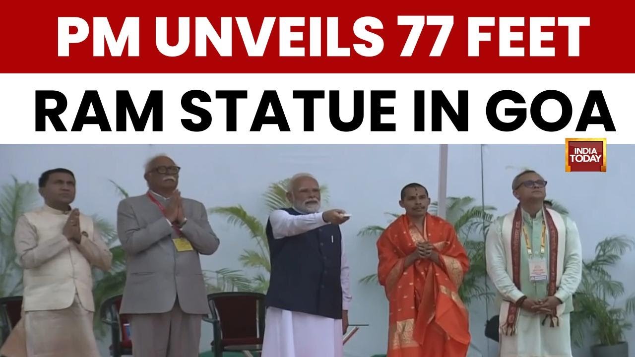 PM Modi Unveils World's Tallest Lord Ram Statue in Goa