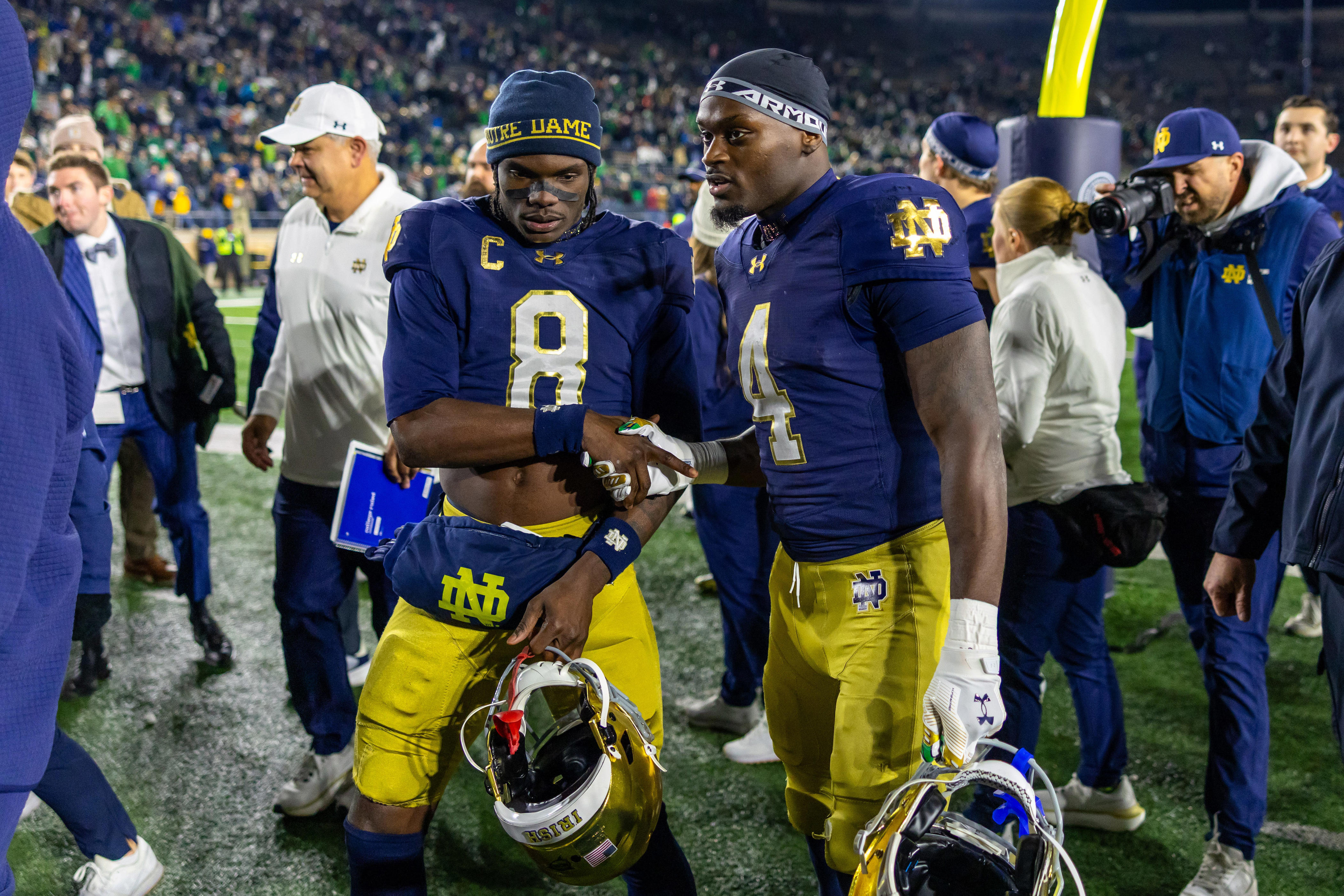 Notre Dame running back Jeremiyah Love exits Stanford game with injury