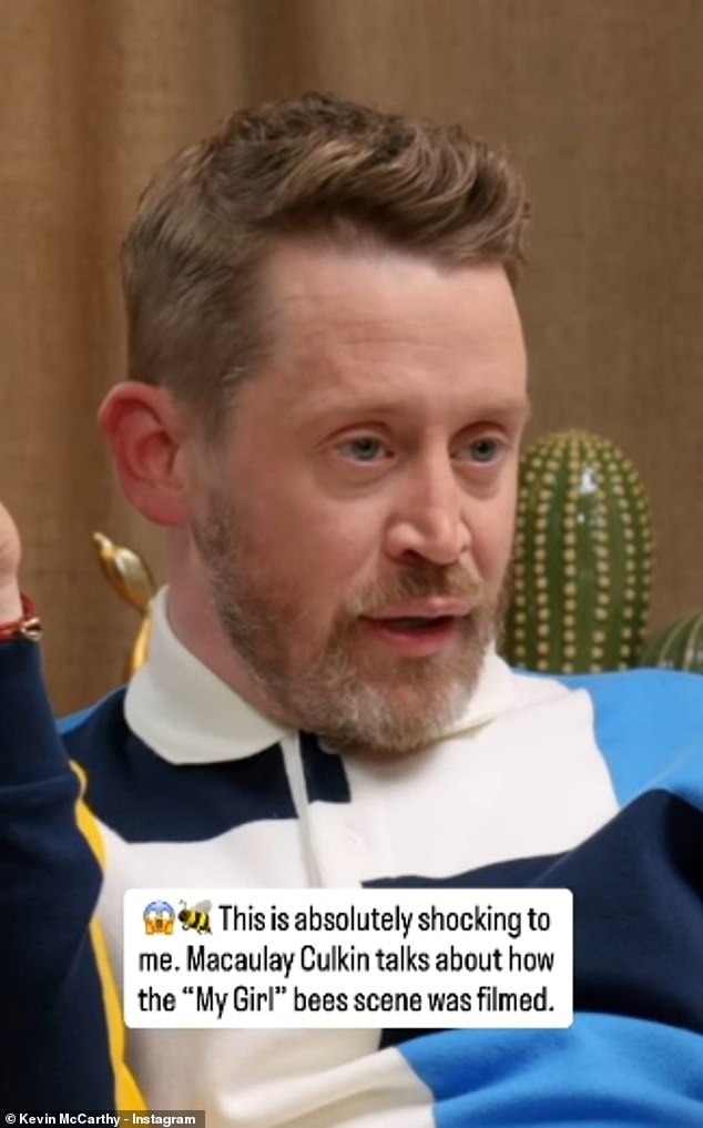 Macaulay Culkin reveals the terrifying truth about how My Girl bee ...