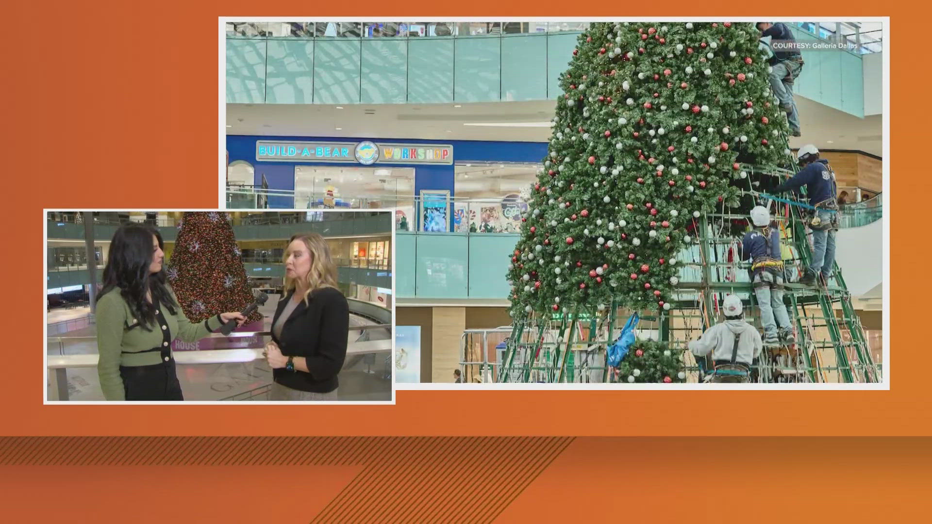 Galleria Dallas ready for world's largest indoor Christmas tree