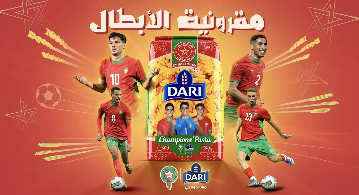 Dari launches champions pasta celebrating Atlas Lions and Moroccan football