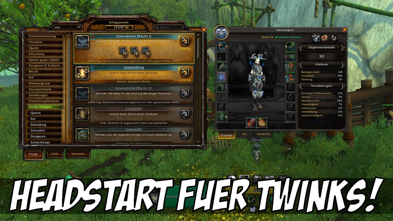 Unendliche Macht: So werden eure Twinks in WoW Remix beim START RICHTIG ...