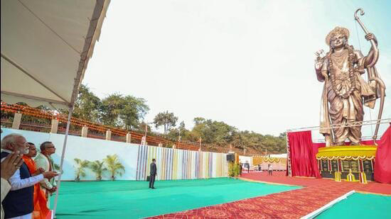 PM Modi unveils Lord Ram statue in Goa, calls India’s cultural revival ...