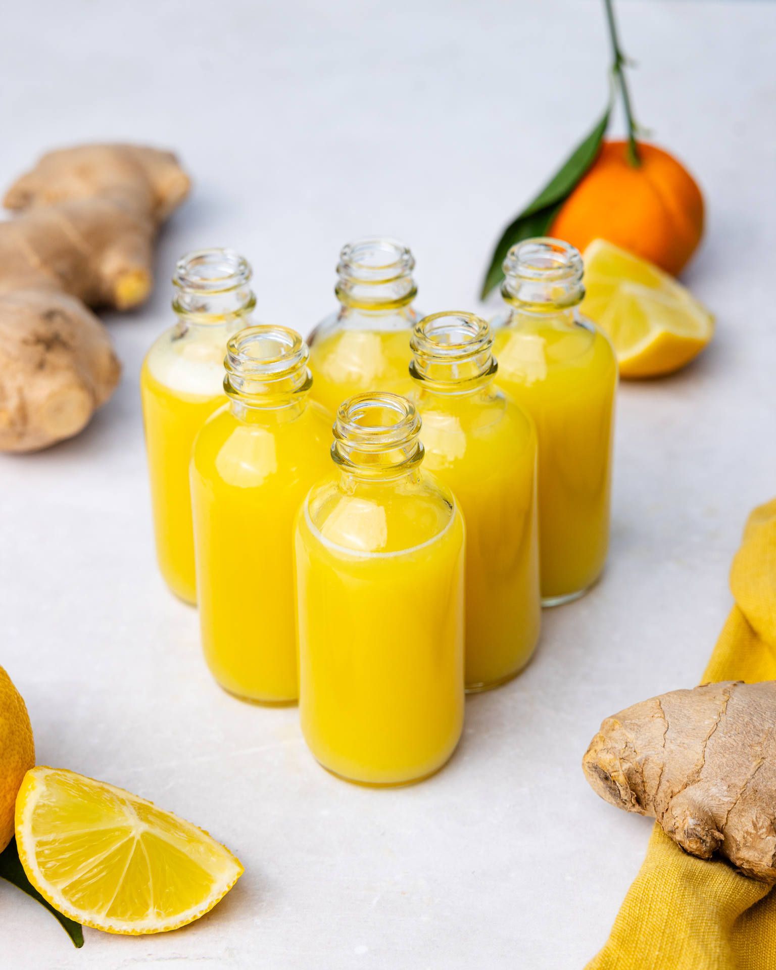 Ginger shots σφηνάκια υγείας