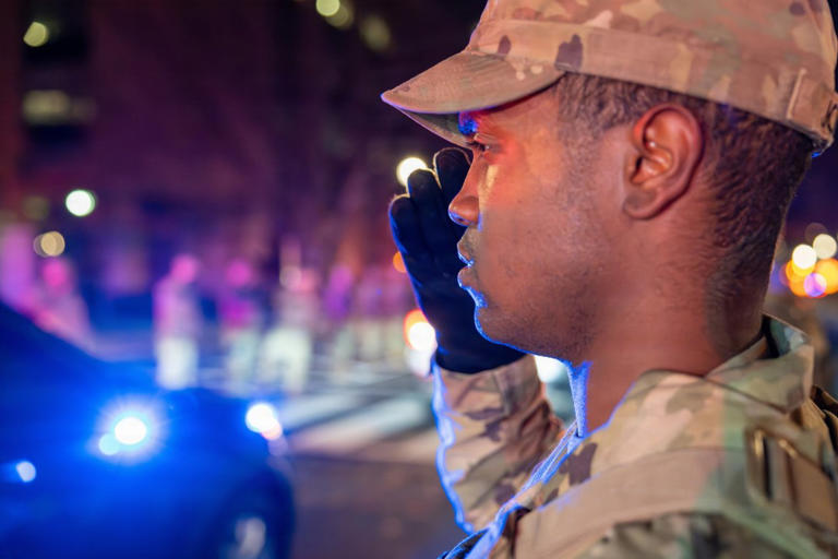 Fallen Soldier Procession motorcade escorts body of WVNG member Spc ...