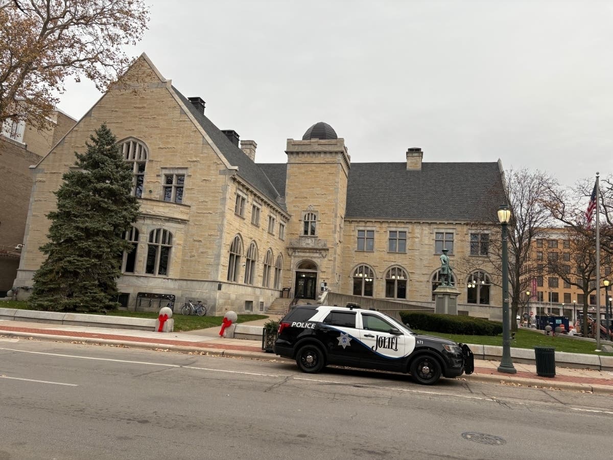 Destruction At Joliet Public Library In Downtown Joliet Caused By ...