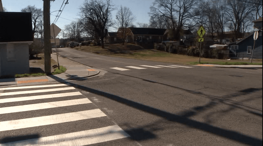 Foster Avenue crosswalks get fresh paint from NDOT