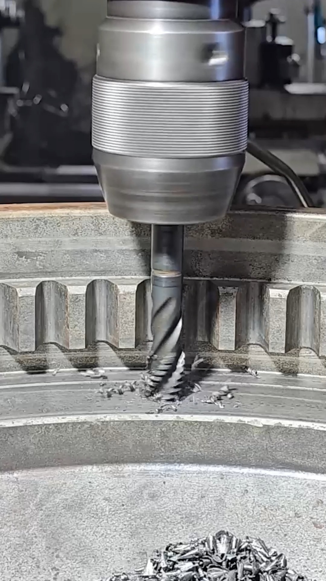 Machining a Flywheel Plate for a CAT Engine
