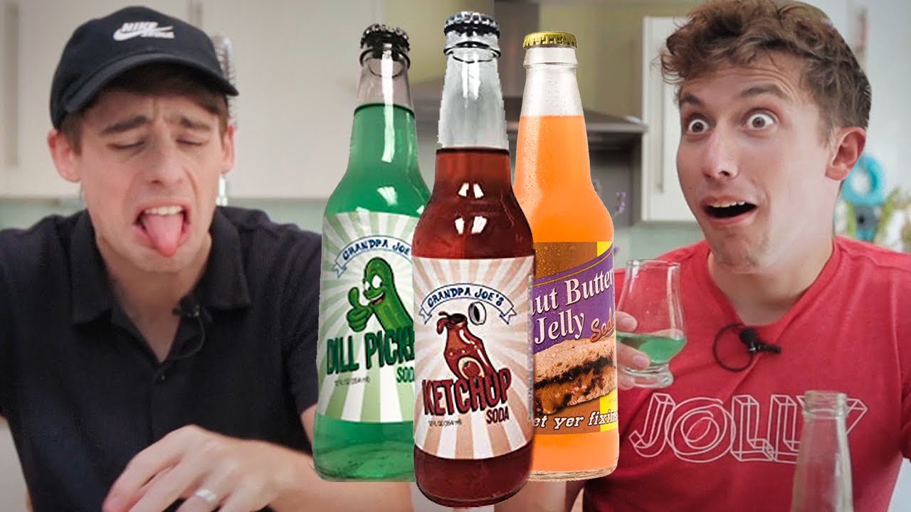 Trying the strangest sodas ever! | Josh & Ollie's weird flavor challenge