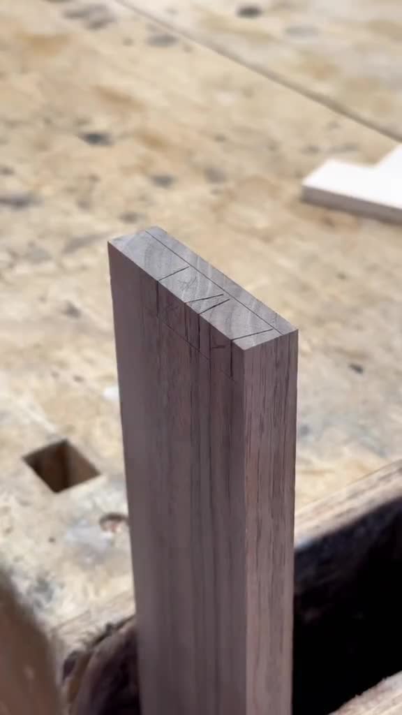 Watch Precision Hand Cut Dovetails Come Together