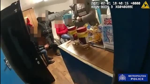 Moment police find slaves forced to work in car wash