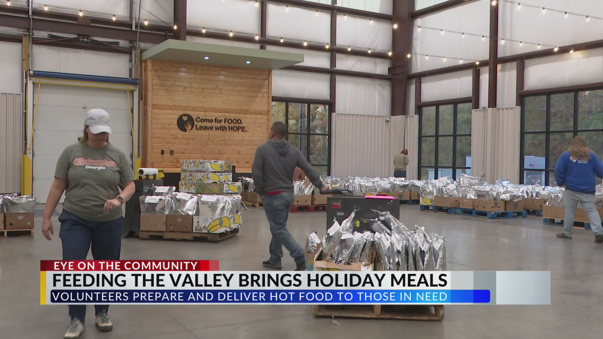 Volunteers pack and deliver holiday meals
