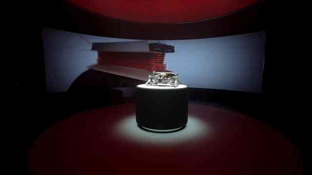 The front E-Axle enables all-wheel drive on the all-electric Ferrri