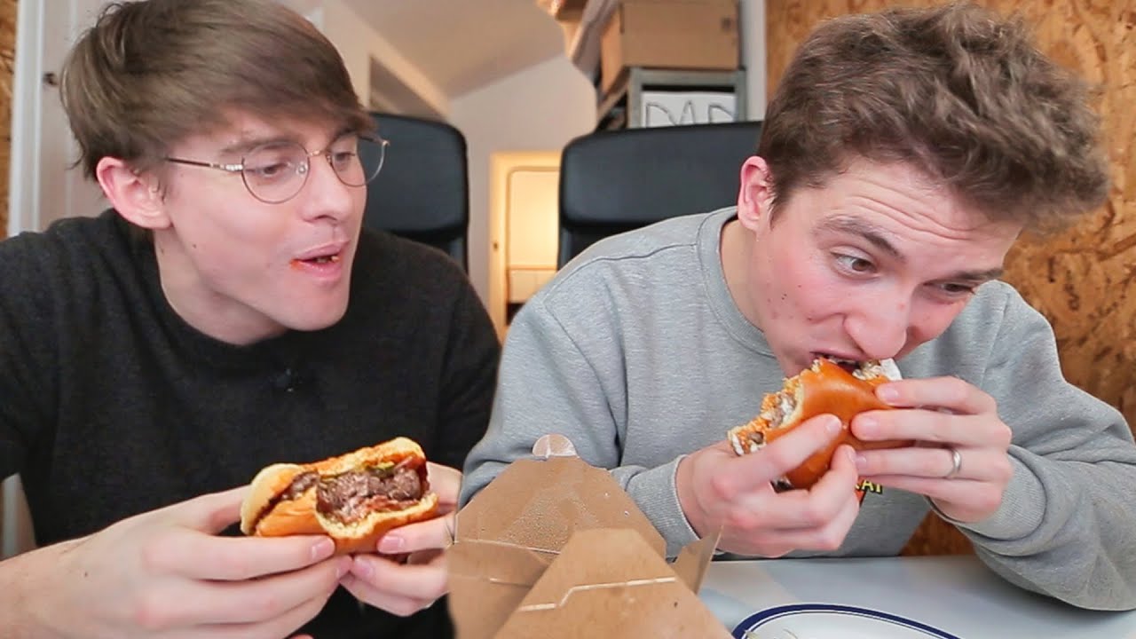 UK's spiciest burger? Josh & Olly take on the 'Fire-Eater' challenge! 🍔🔥