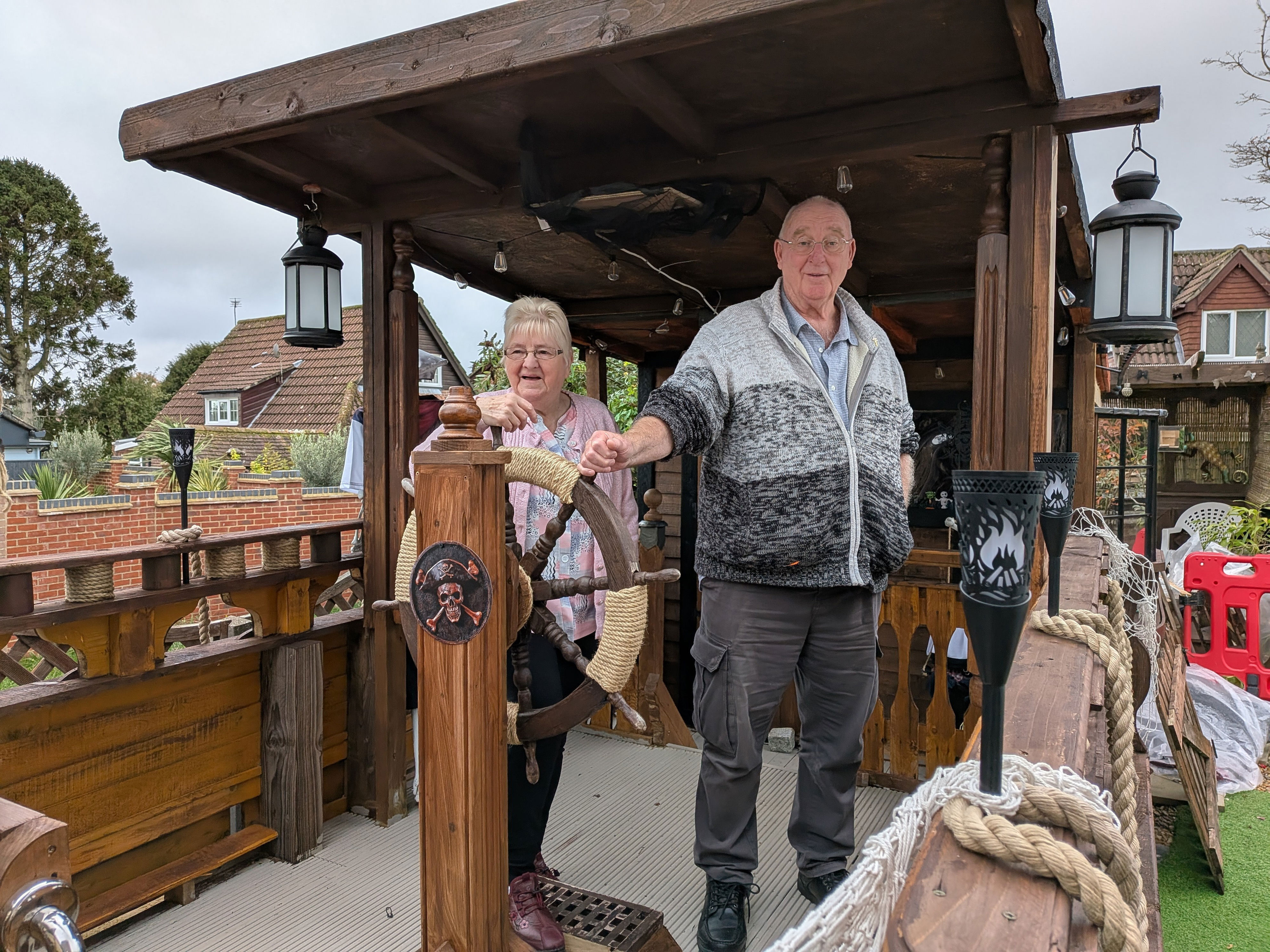 Man builds huge pirate ship in garden but faces 'killjoy' complaint