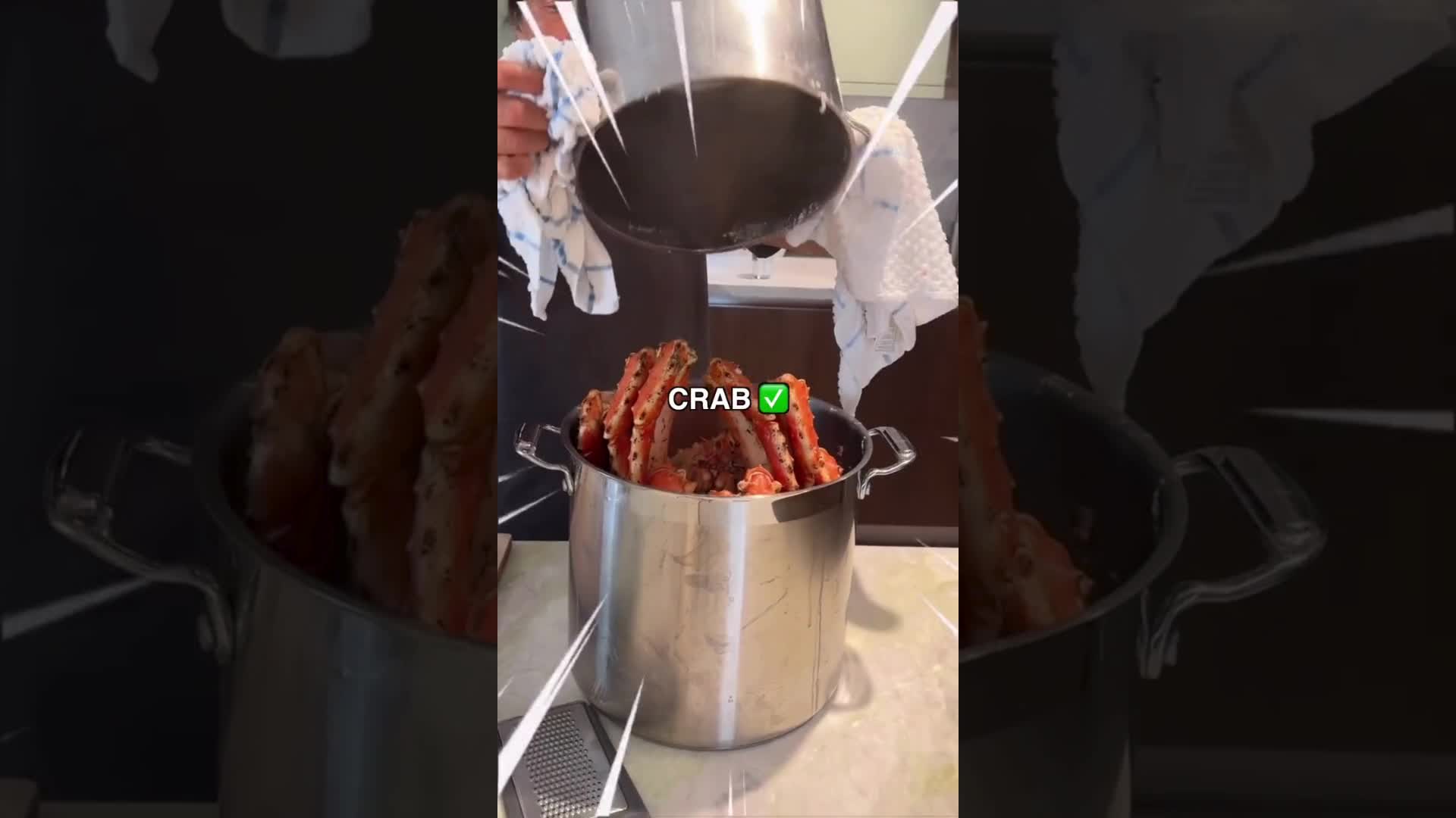 Iron chef dad cooks a giant king crab!