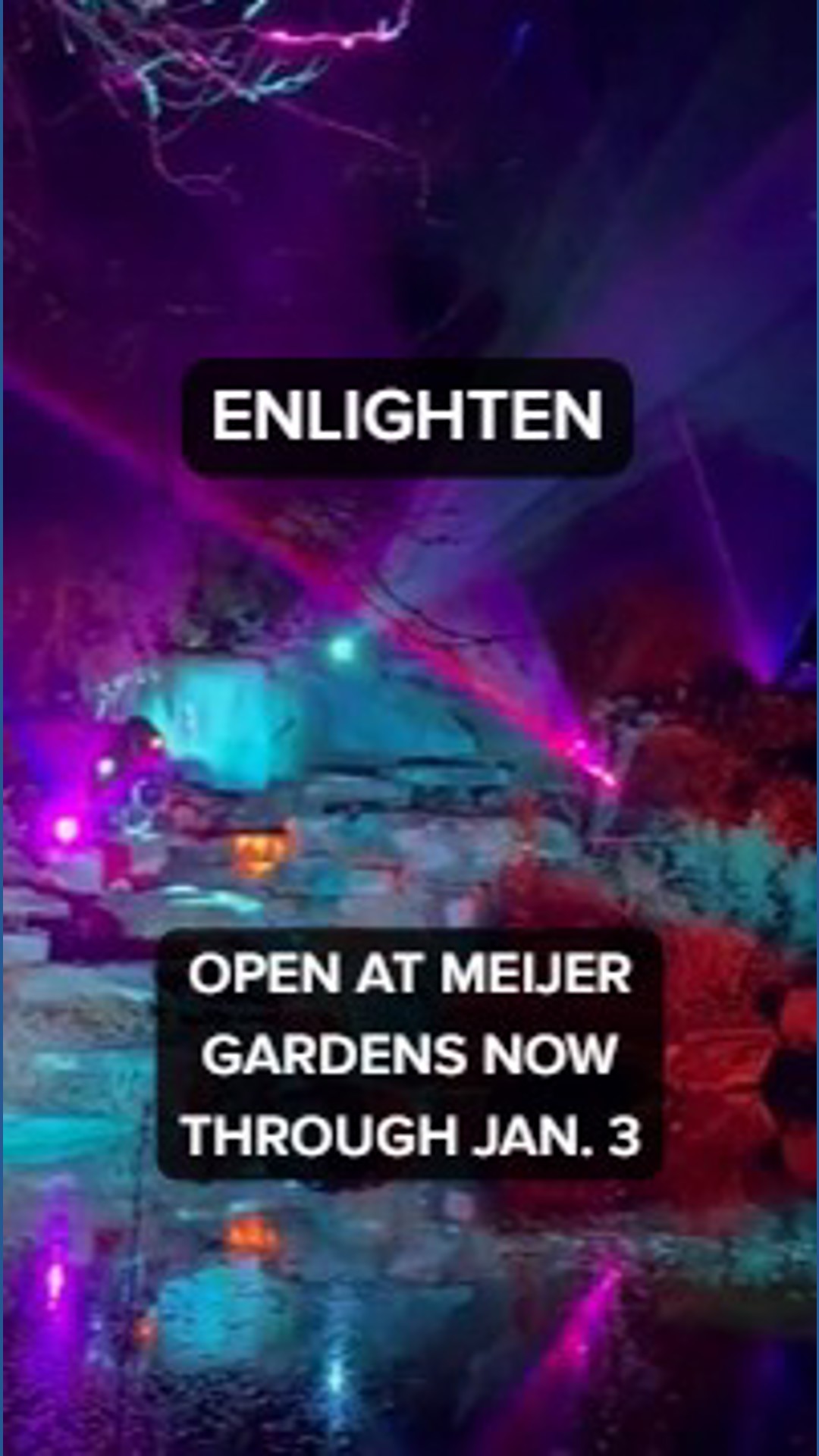 ENLIGHTEN is now open at Meijer Gardens for a holiday light show experience
