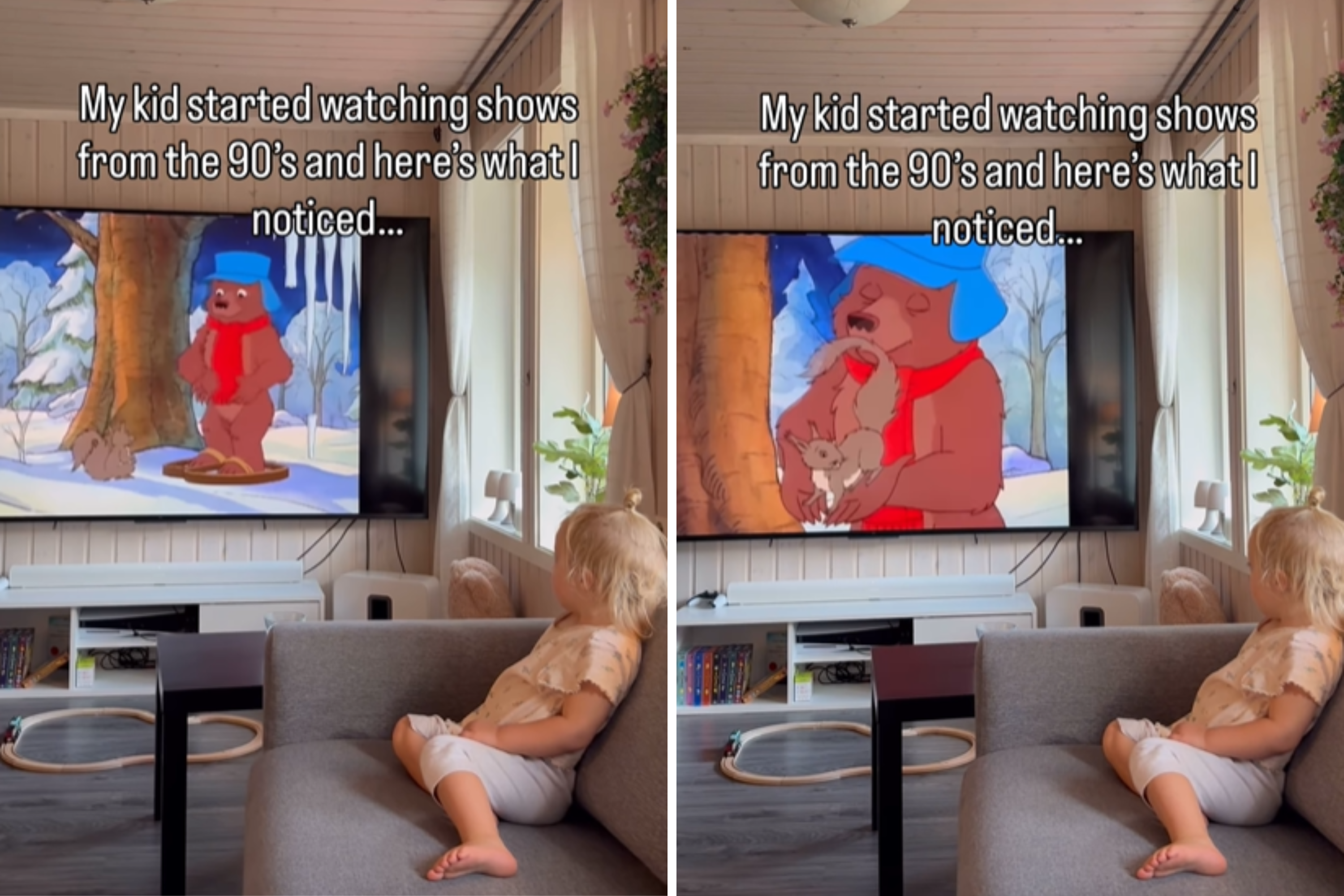 Mom introduces her kid to shows from the '90s—unprepared for realization