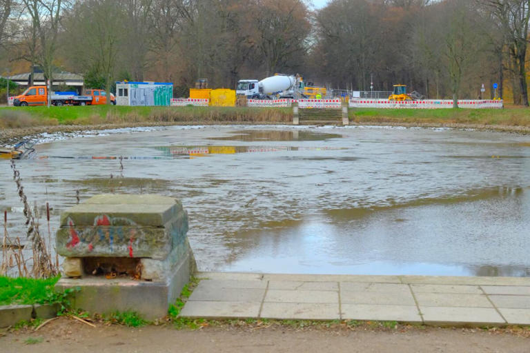 Wasserbecken im Clara-Park wird leergepumpt: Was ist da los?