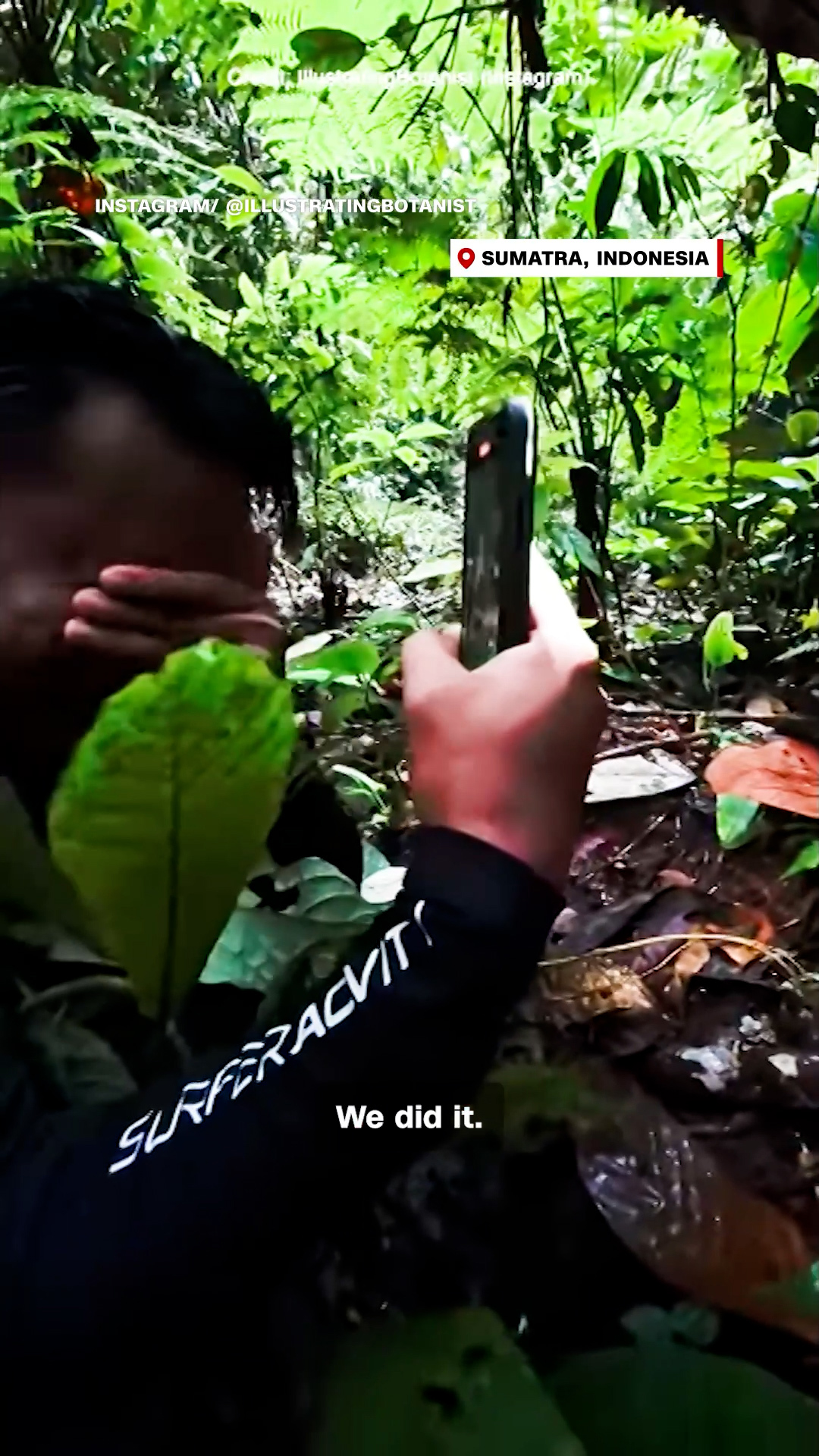 13-year search for rare flower ends in tears of joy in Indonesia