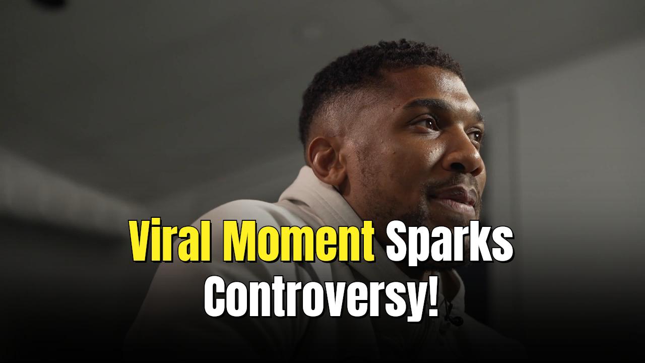 Taylor Champ gets taken aback by Anthony Joshua’s size during Netflix ...