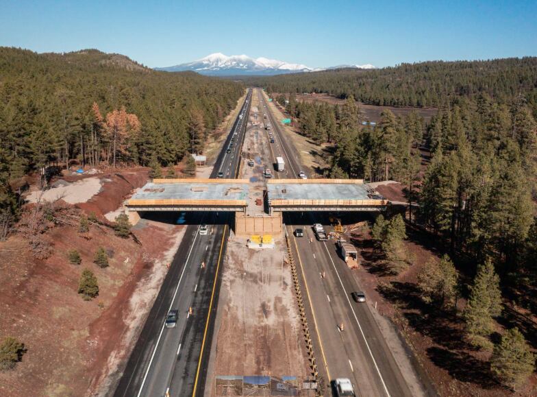 ADOT pauses Flagstaff-area wildlife overpass work for winter