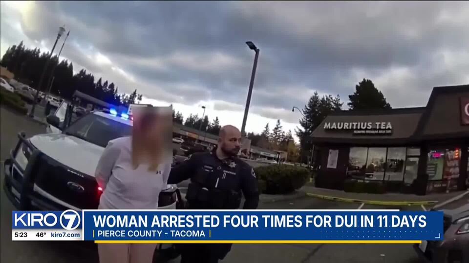 VIDEO: Woman arrested four times in 11 days for DUI