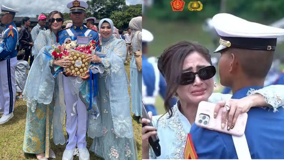 Jelang Ramadan, Dewi Perssik bahagia sambut anaknya yang cuti ...