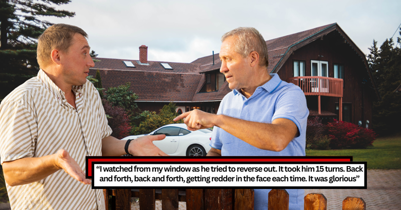 Man fed up with neighbor who keeps parking over the shared driveway ...