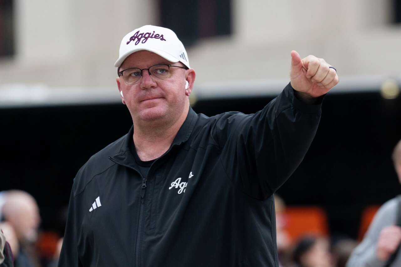 Mike Elko and Texas A&M are happy to be in the CFP party but don't want to be first ones sent home