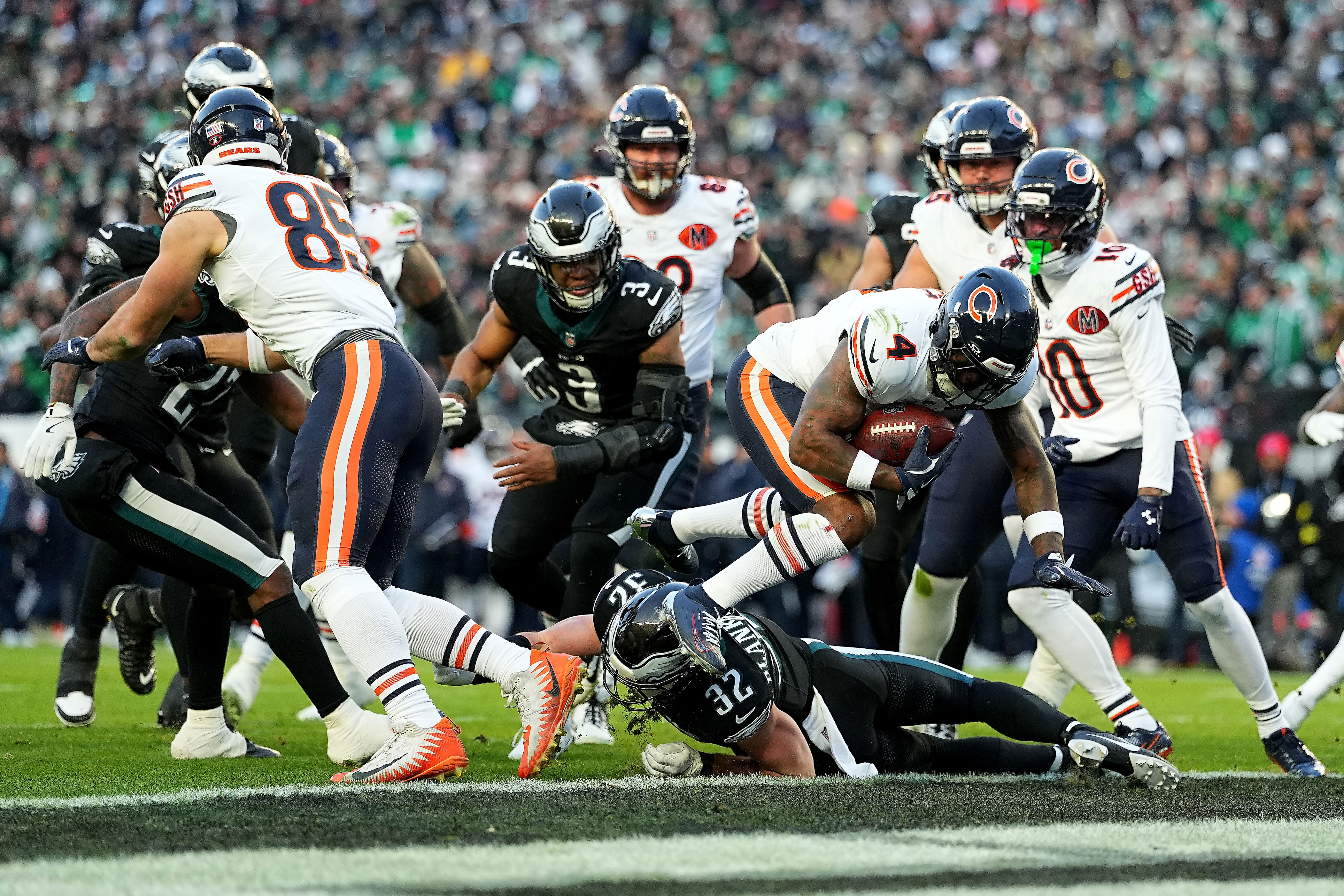 Eagles vs. Bears Black Friday: Third quarter scores updates
