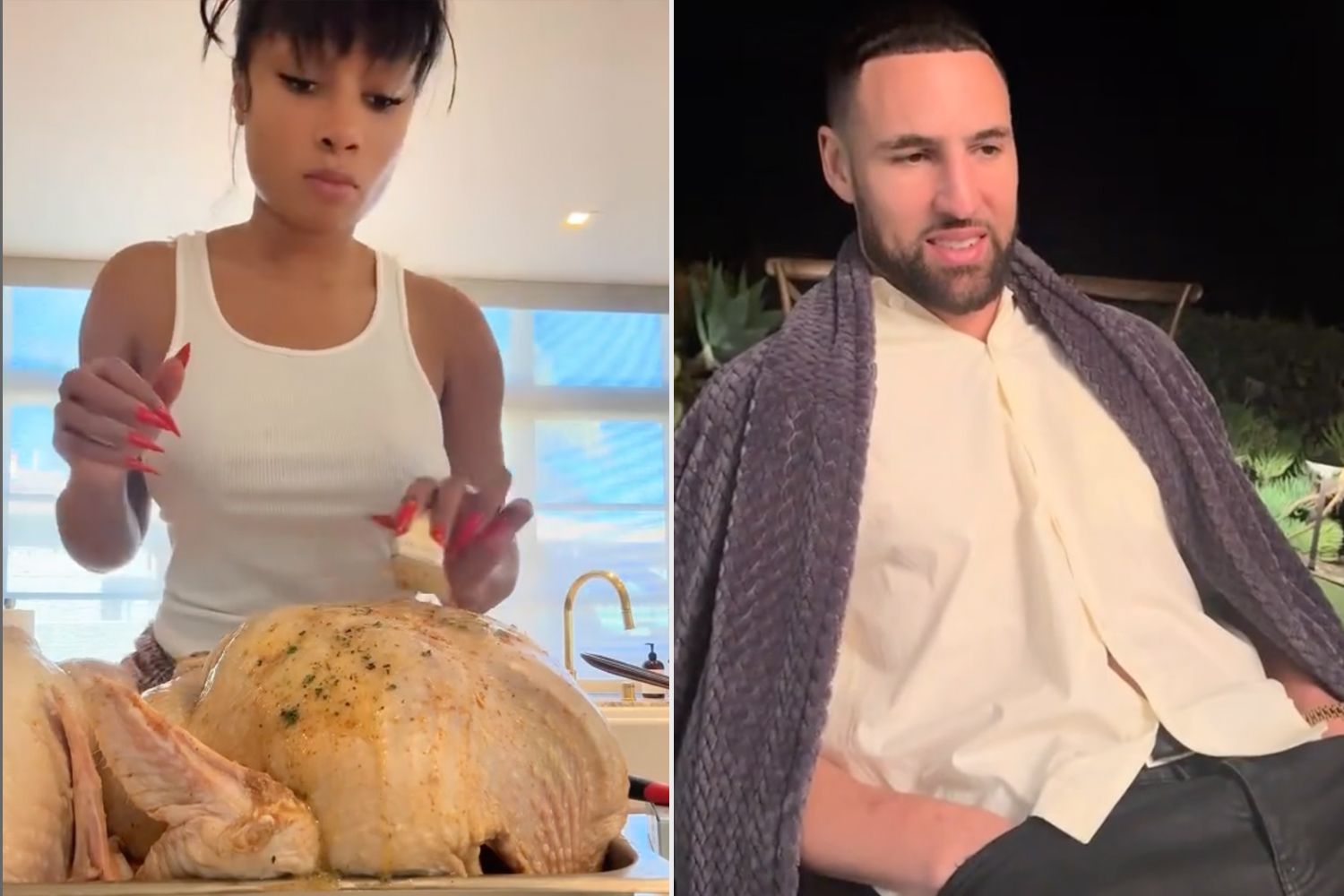 Megan Thee Stallion Cooks Thanksgiving Meal for Boyfriend Klay Thompson ...
