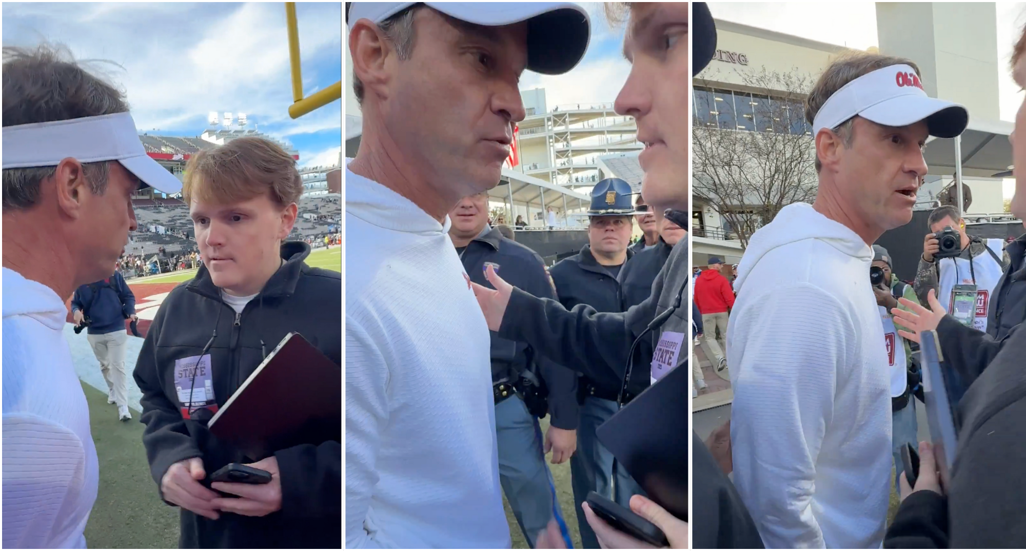 Reporter confronted by Lane Kiffin sounds off on all things Ole Miss