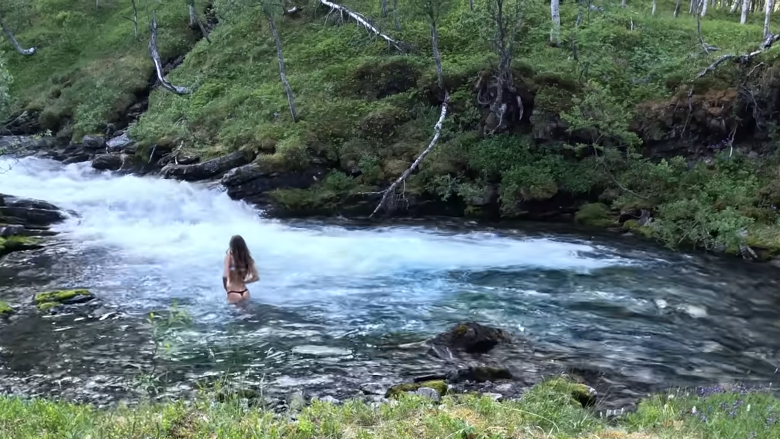 Woman Goes Skinny-Dipping Alone in the Wilderness