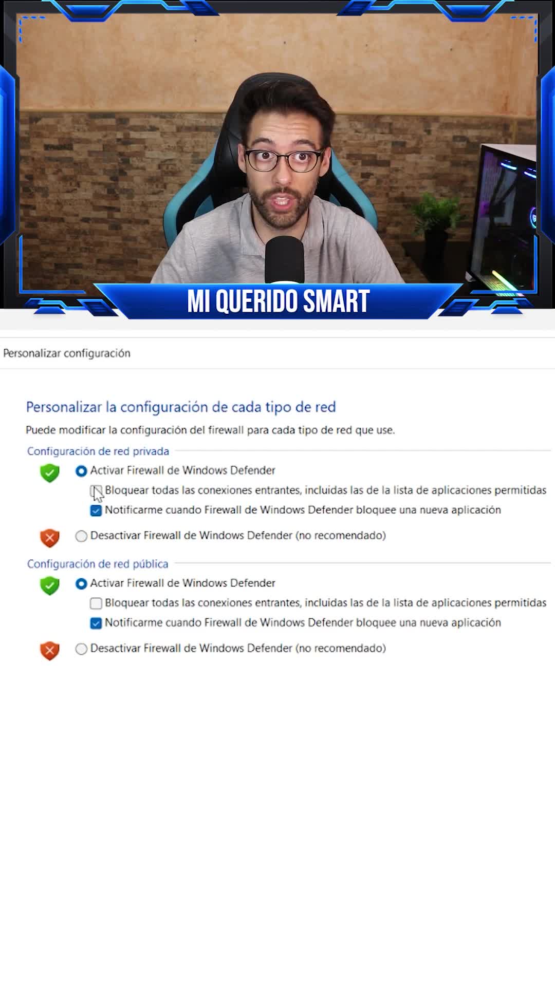🚫 Cómo desactivar el firewall de Windows #Shorts #informatica #firewall ...
