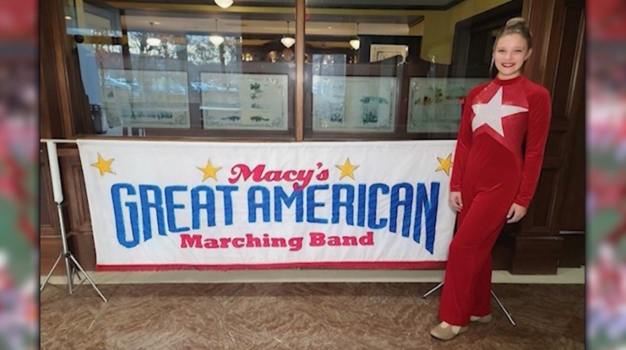 Harmony Grove color guard member marches in the Macy’s Great American ...