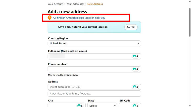 How to set up an Amazon Hub Locker and pick up an order