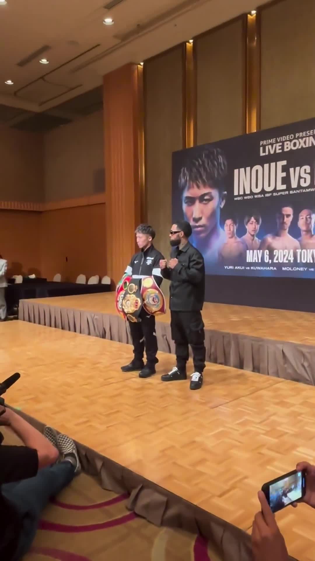 Naoya Inoue vs. Luis Nery, first face-off of their historic fight ️