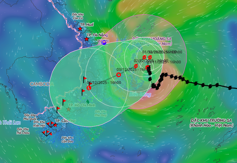 Áp thấp nhiệt đới suy yếu, bão Koto giữ cấp 9