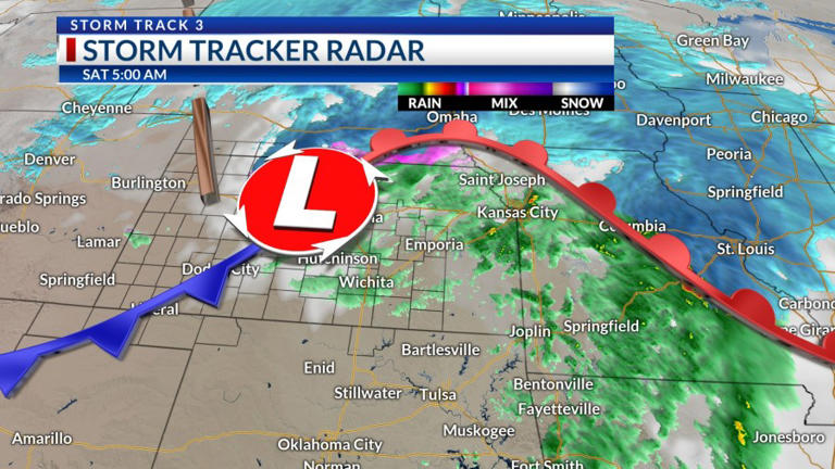 Storm Track 3 Forecast: Snow stays north this morning, fierce winds ...