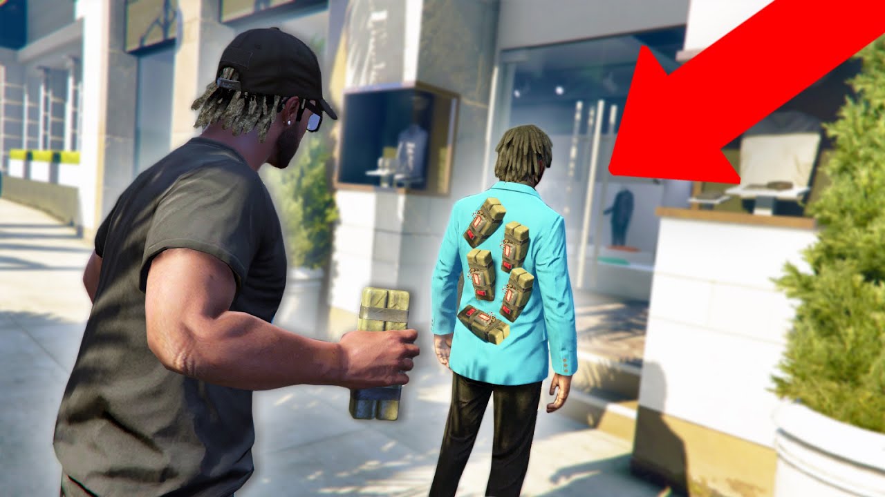 Turning my little brother into a bomb! | GTA 5 thug life #325