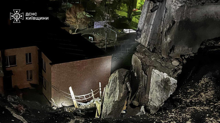 Ukraine's State Emergency Service reveals aftermath of Brovary building ...