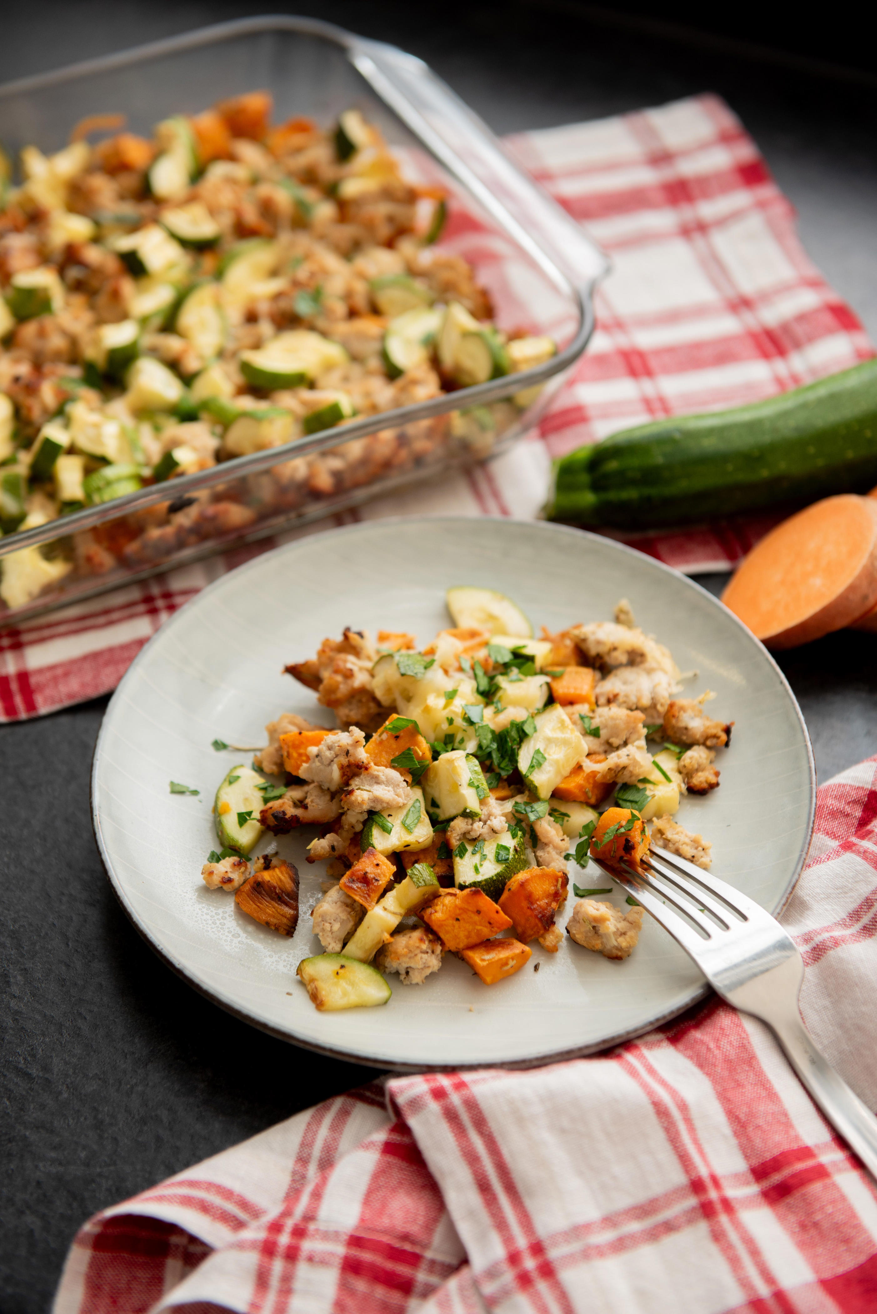 Savory sweet potato dish is healthful alternative to rich potluck fare