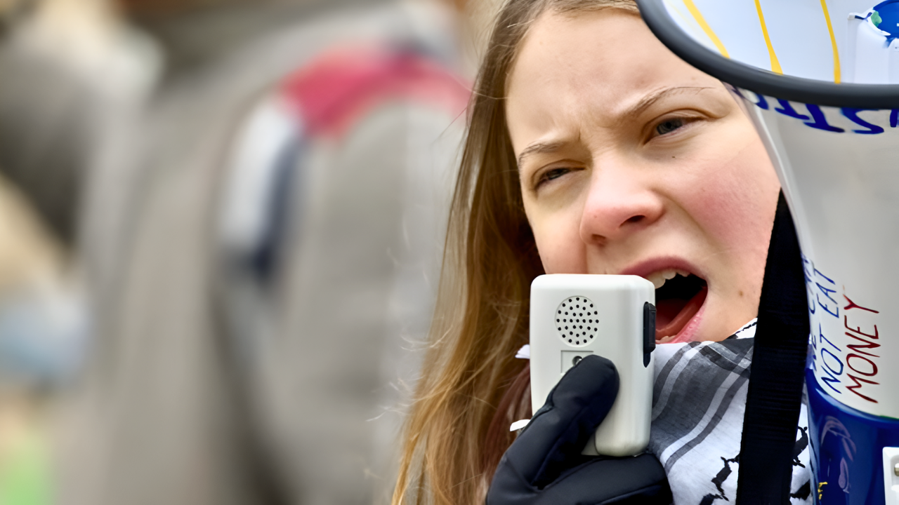 Greta Thunberg Banned as Venice Turns Neon—Protesters Pledge More ...