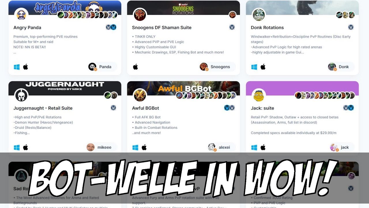 Bots in Arena und sogar M+: Vorsicht vor "harmlos" wirkenden Tools! Bot ...