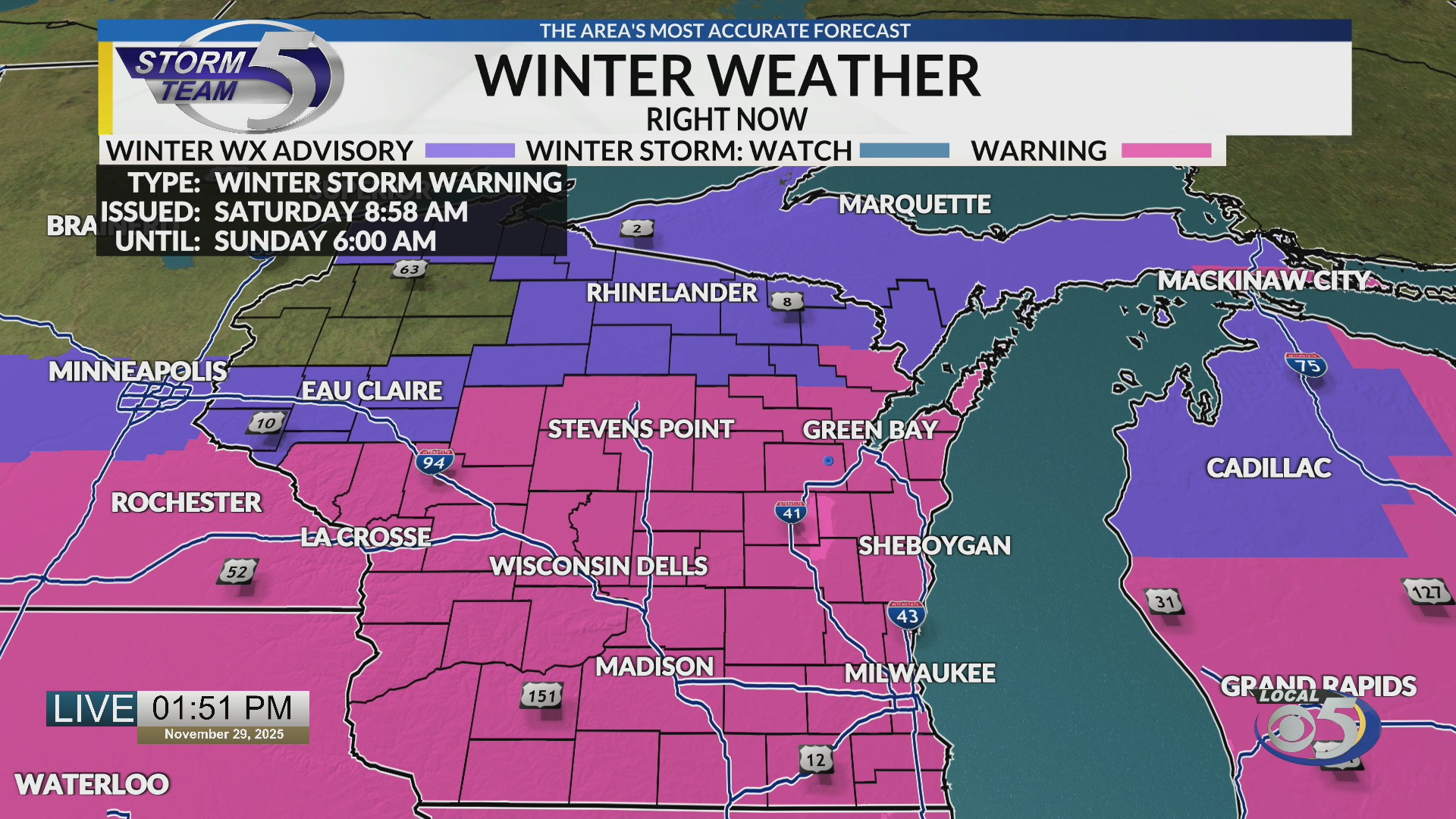Northeast Wisconsin Weather (11.29.25 2PM)