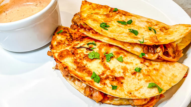 For The Crispiest Quesadilla, Encrust The Tortilla In This Savory Favorite