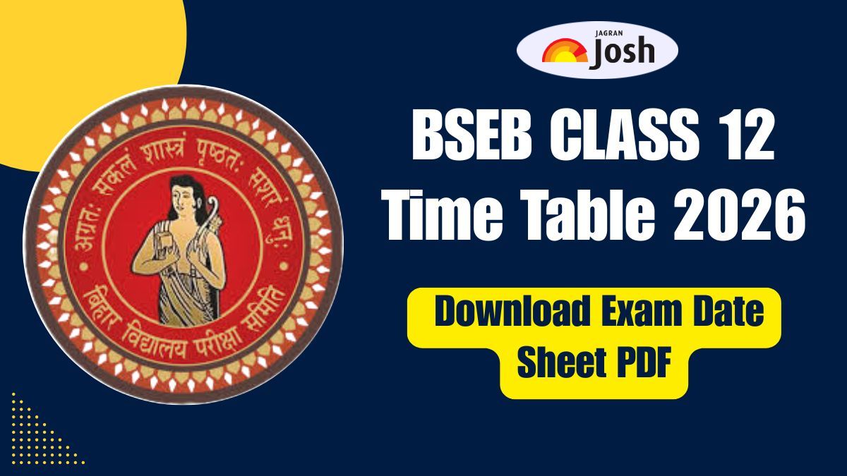 Bihar Board 12th Exam Date 2026: Download BSEB Class 12 Time Table Date ...