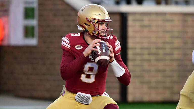 Boston College Quarterback Dylan Lonergan Exits Game at Syracuse